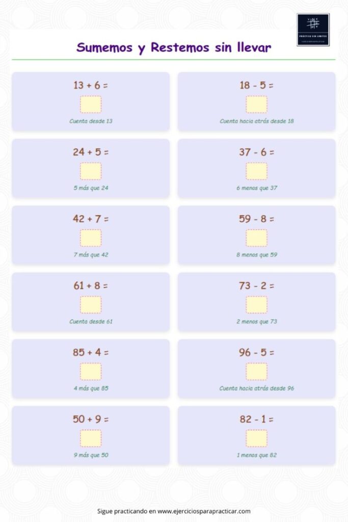 Descubre Ejercicios de Sumas y Restas Primero de Primaria 📚