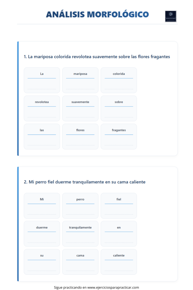 Análisis morfológico 3º de primaria: herramienta y recursos para el ...