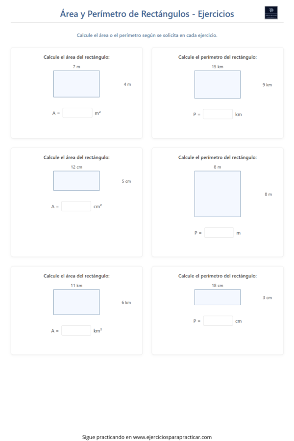 Área y Perímetro de rectangulo: Explicado paso a paso