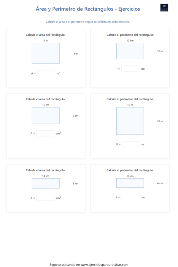 Área y Perímetro de rectangulo: Explicado paso a paso