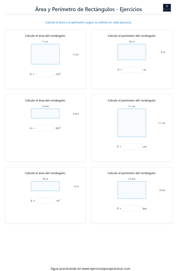 Área y Perímetro de rectangulo: Explicado paso a paso