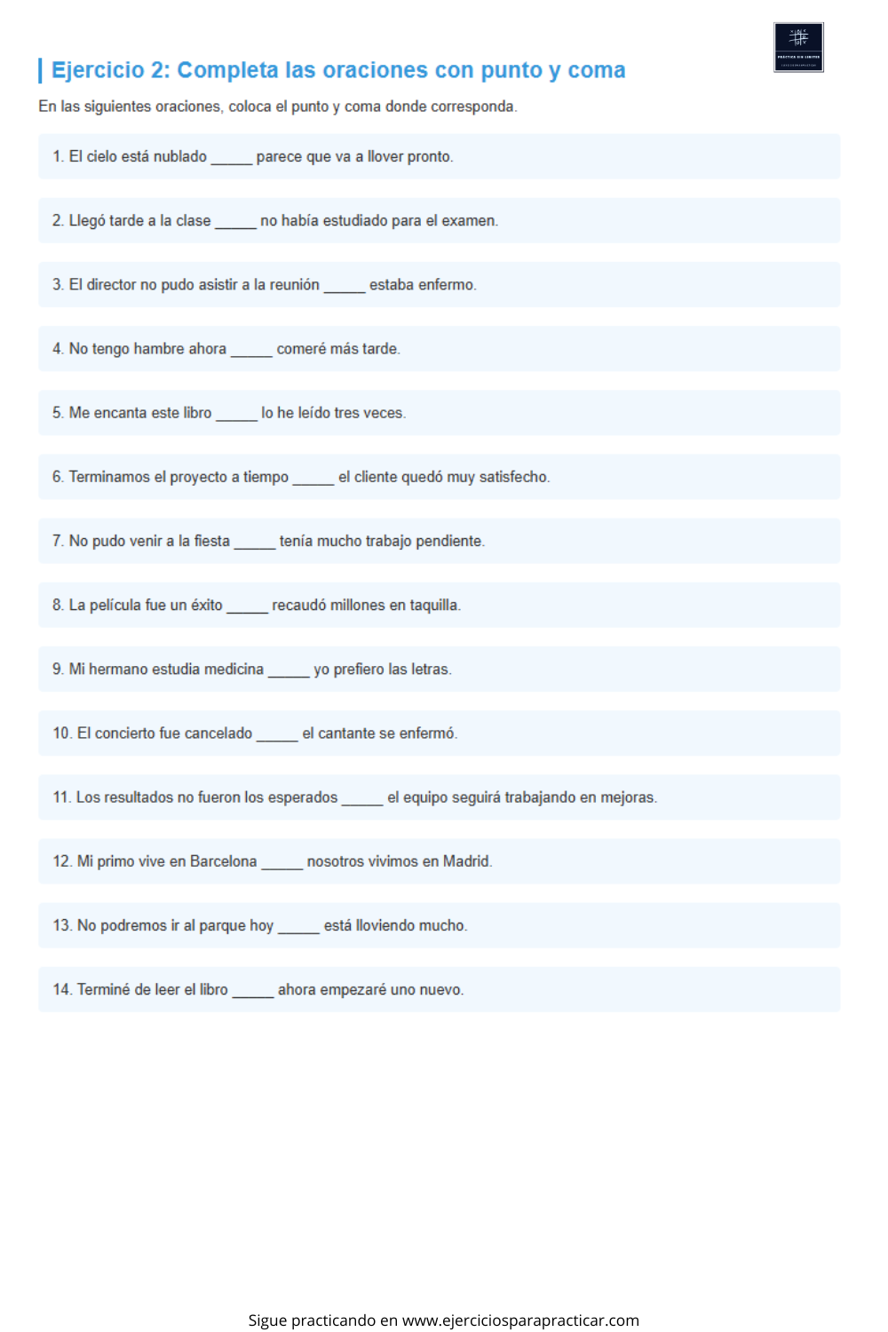 Punto y coma: Significado, Uso y Ejercicios